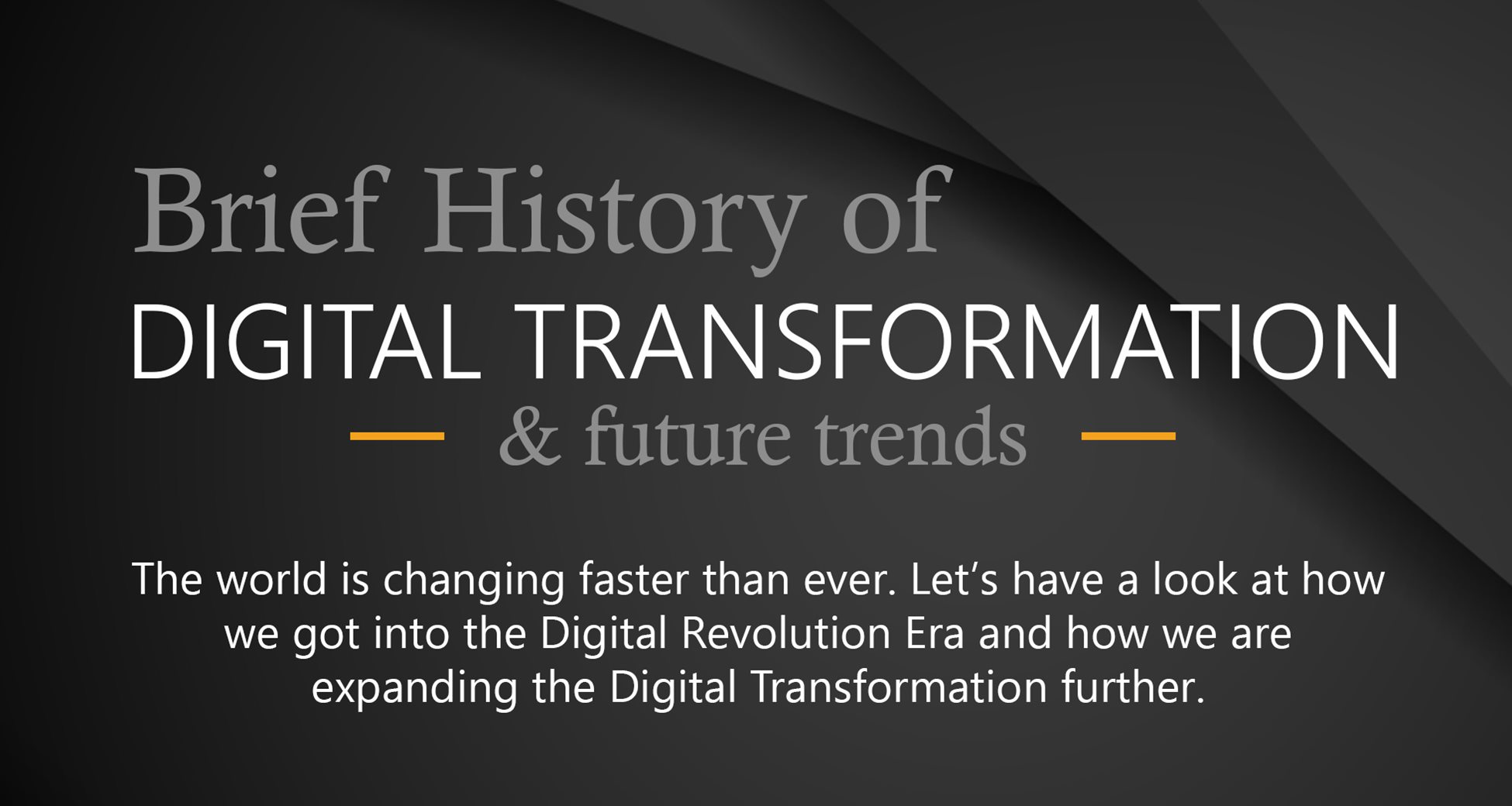 History of Digital Transformation